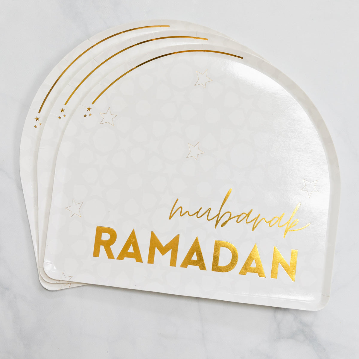 Levant Sky ‘Ramadan Mubarak’ Arch Dinner Paper Plates (Set of 12 ...