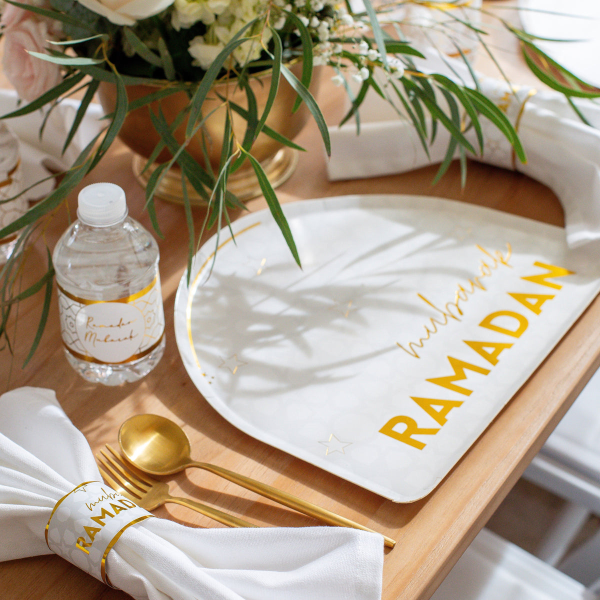 Levant Sky ‘Ramadan Mubarak’ Arch Dinner Paper Plates (Set of 12 ...